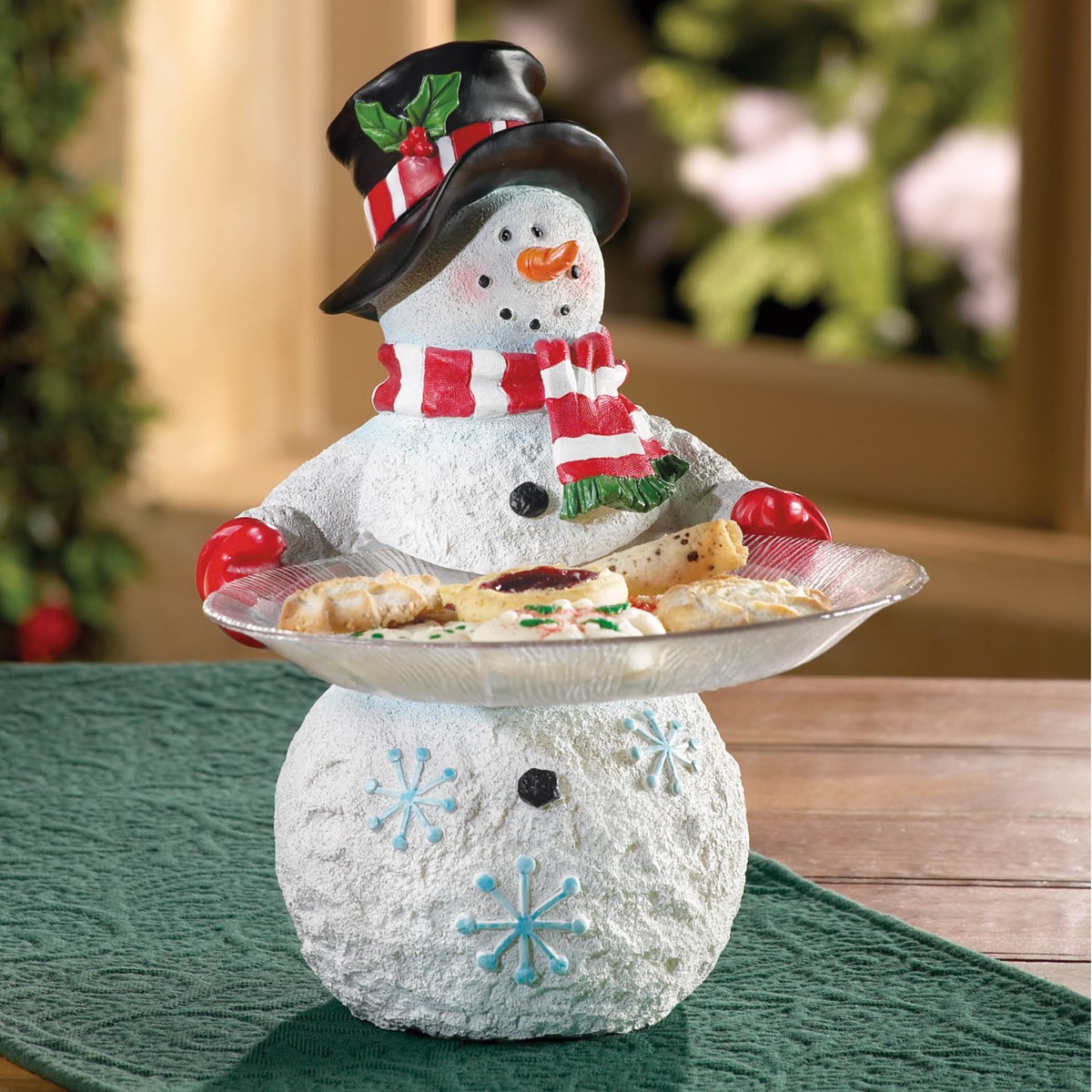 Frosty The Snowman Festive Holiday Goodies Serving Tray | Collections Etc.