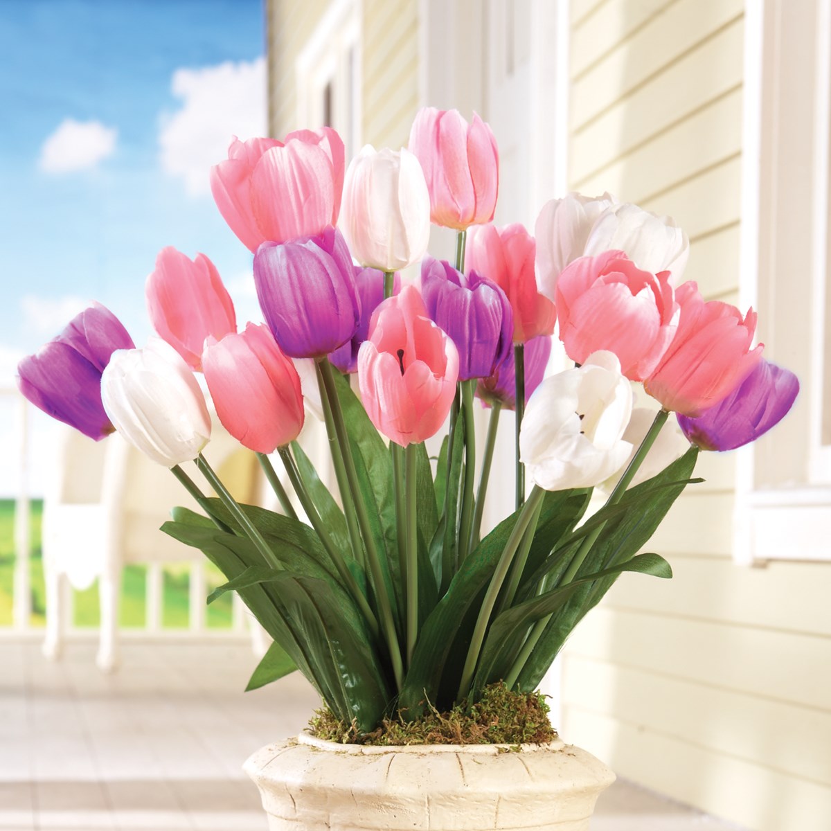 Springtime Tulip Bushel Floral Picks - Set of 3 | Collections Etc.