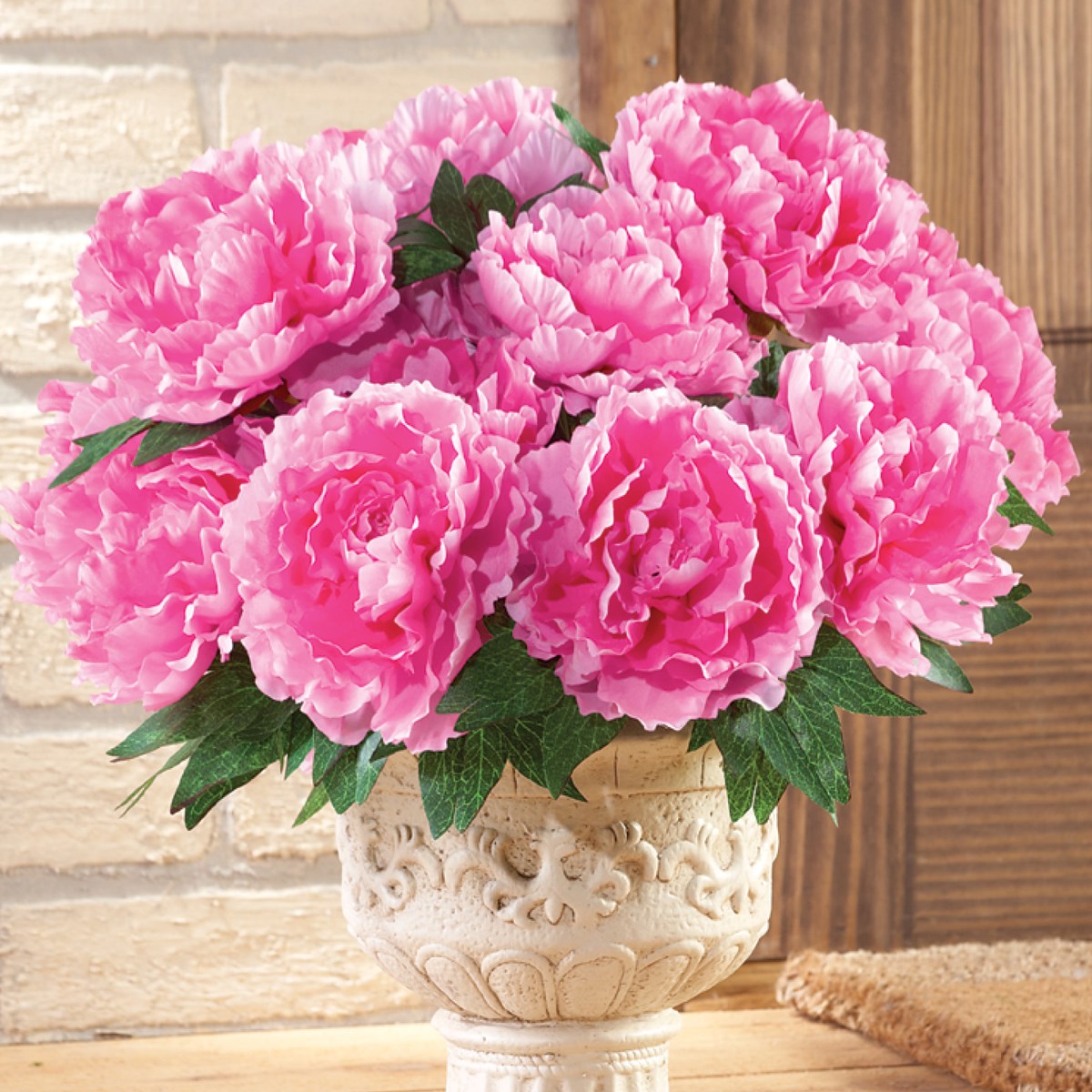 Floral Peony Bushes - Set of 3 | Collections Etc.