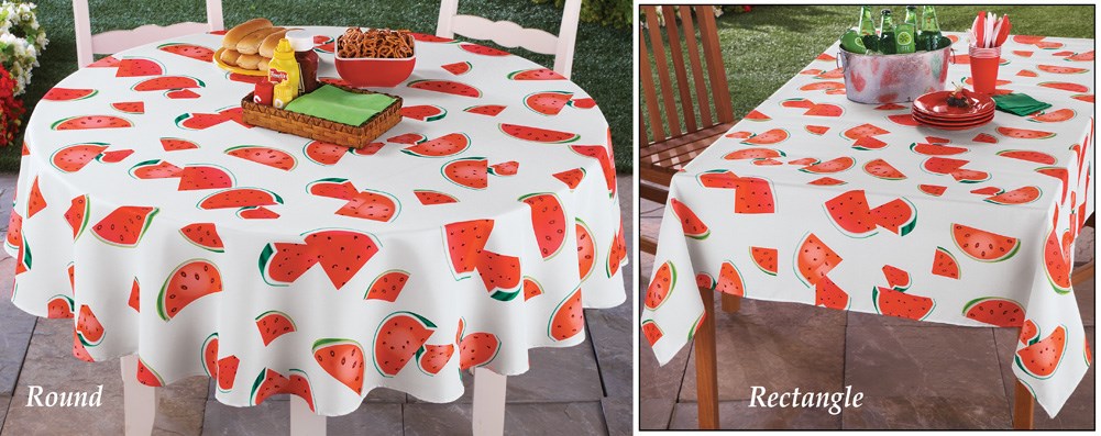 Watermelon Tablecloth Table Linens | Collections Etc.