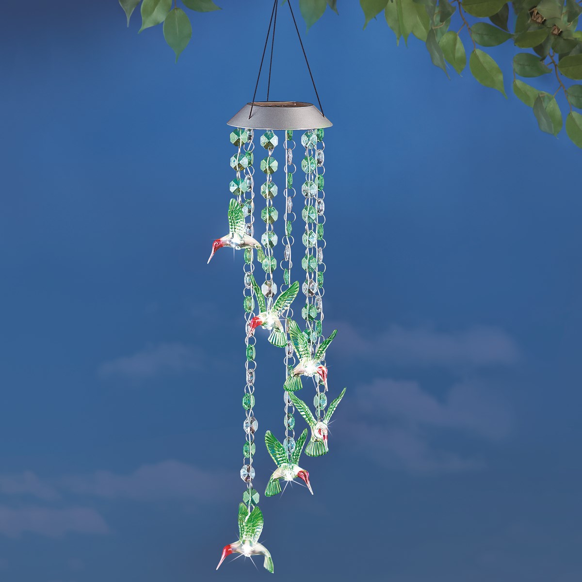 Hanging Hummingbird Solar Powered Tree Dangler | Collections Etc.