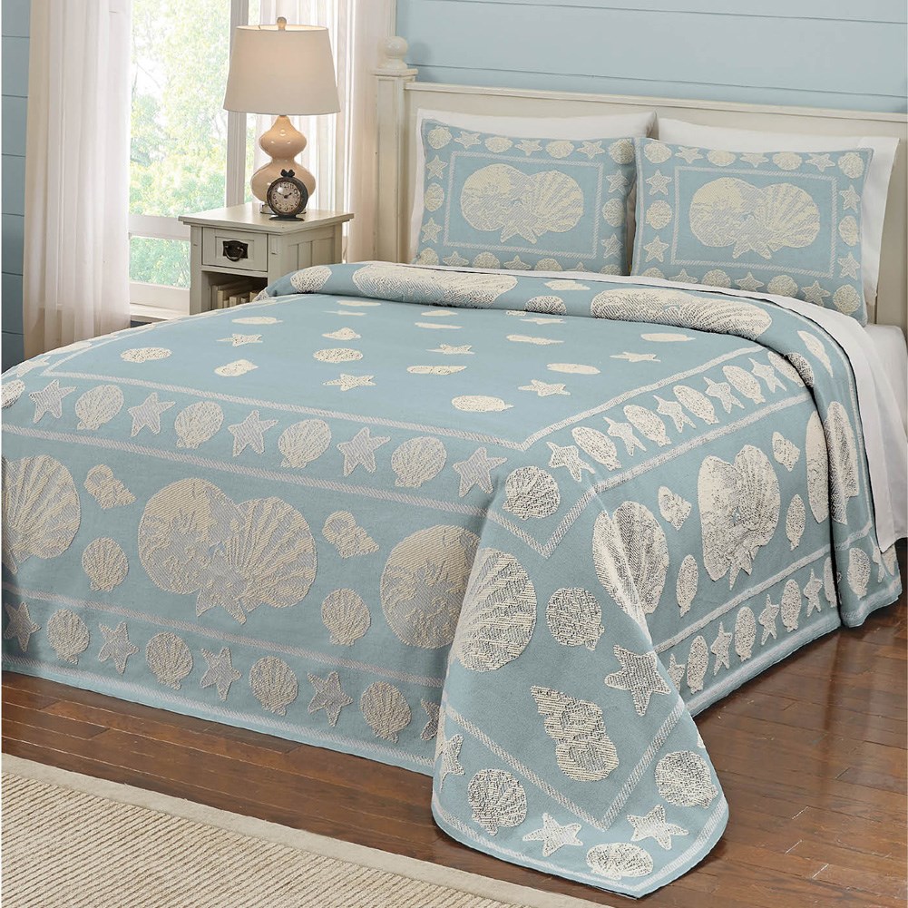 Coastline Seashell Bedspread | Collections Etc.
