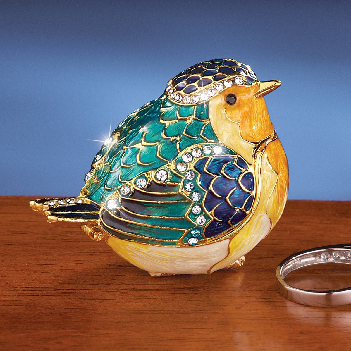 Ornate Robin Trinket and Jewelry Box | Collections Etc.