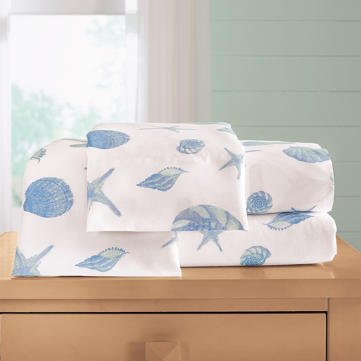 Coastal Seashell Sheet Set | Collections Etc.