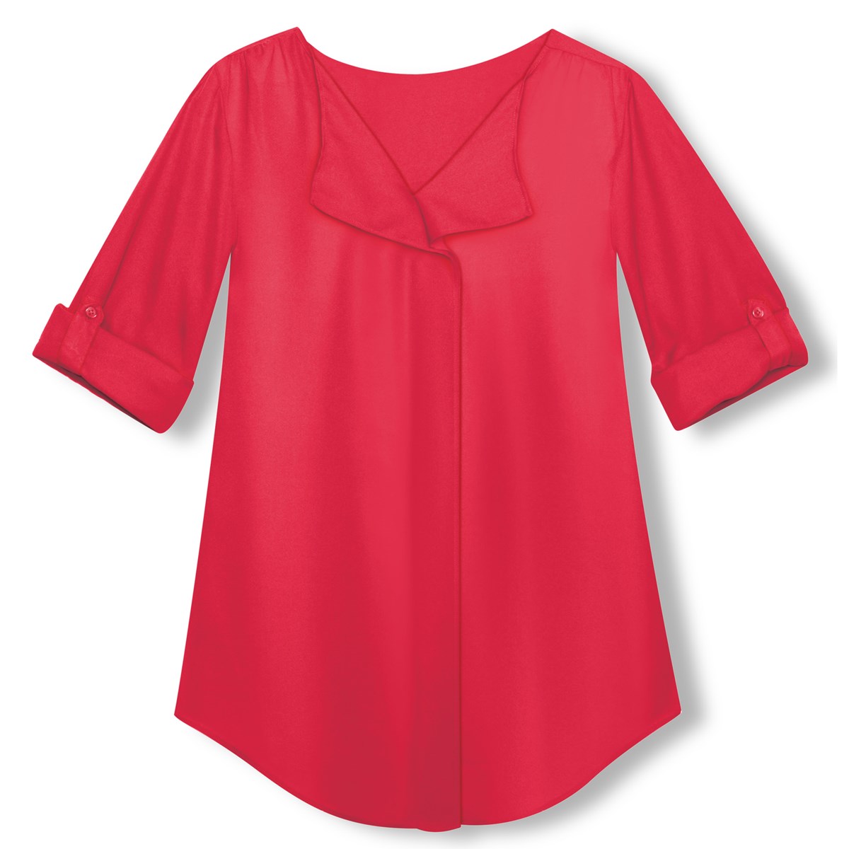 Envelope Collar Pull-over Shirt | Collections Etc.