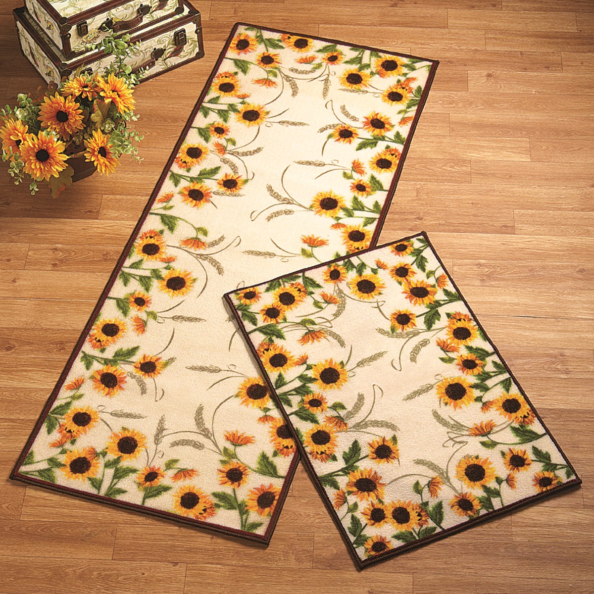 Autumn-inspired Sunflower Harvest Rug | Collections Etc.