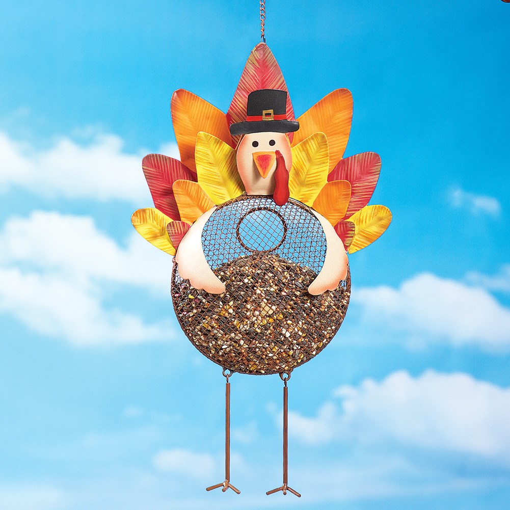 Thanksgiving Turkey-shaped Bird Feeder | Collections Etc.