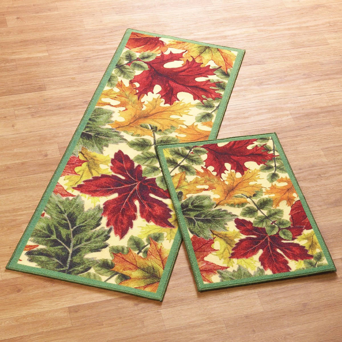 Colorful Autumn Leaves Rug | Collections Etc.