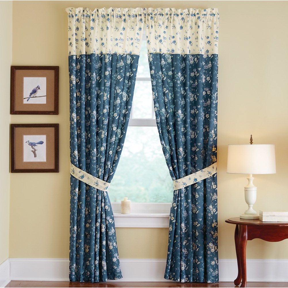 Heather Floral Curtain Set | Collections Etc.