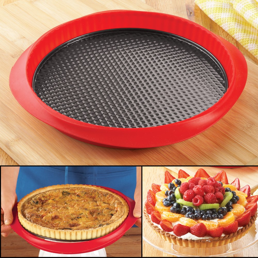 Silicone and Non-Stick Pie Mold Pan | Collections Etc.