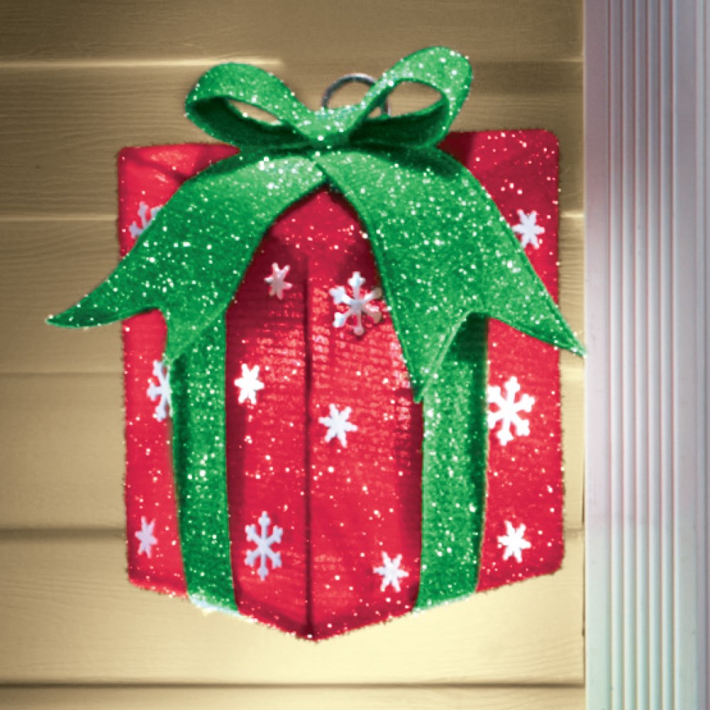 Holiday Gift Box Light Covers - Set of 2 | Collections Etc.