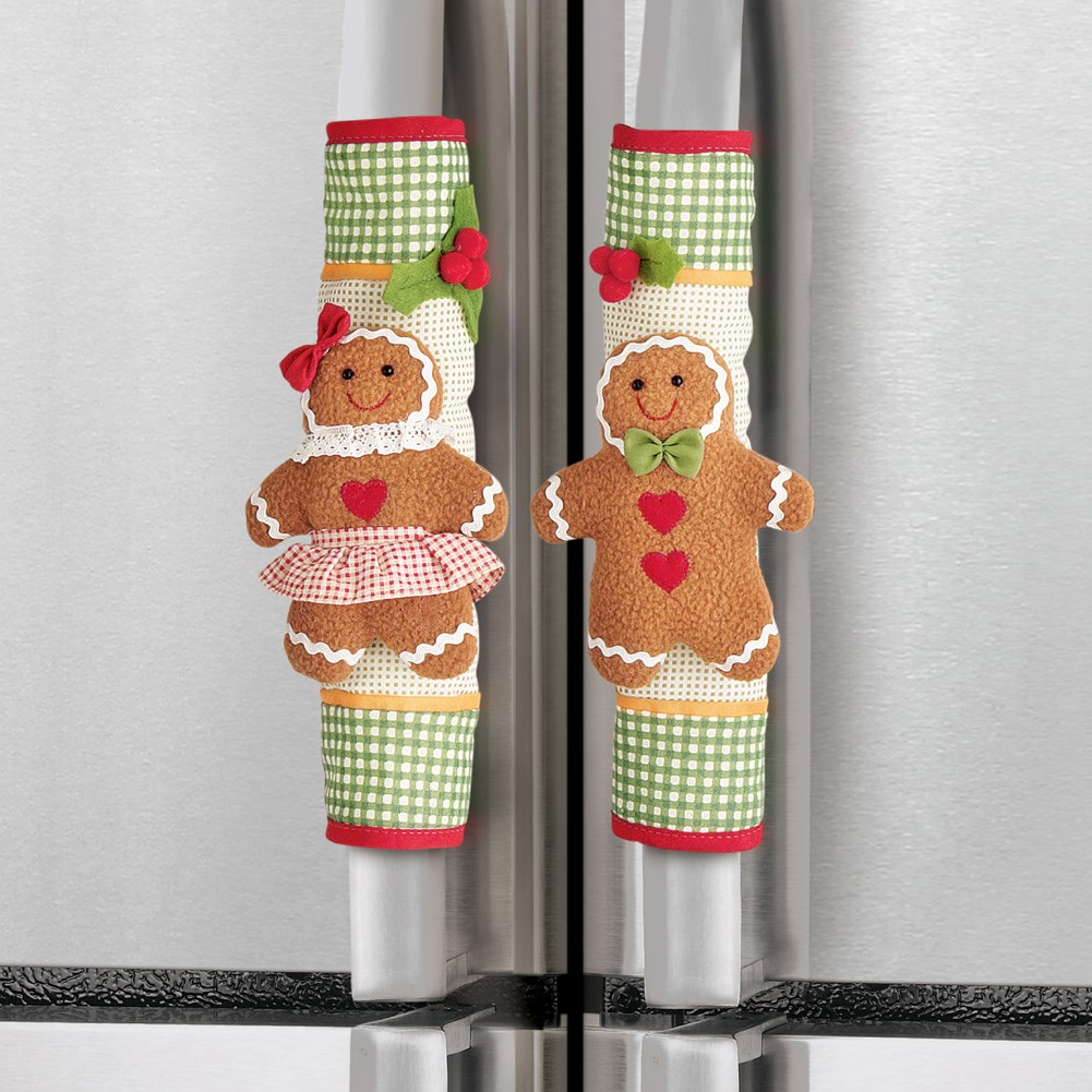 Gingerbread Handle Covers - Set of 2 | Collections Etc.