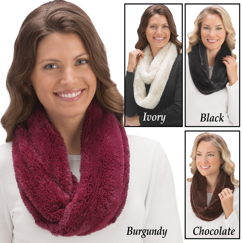 Plush Winter Infinity Scarf | Collections Etc.