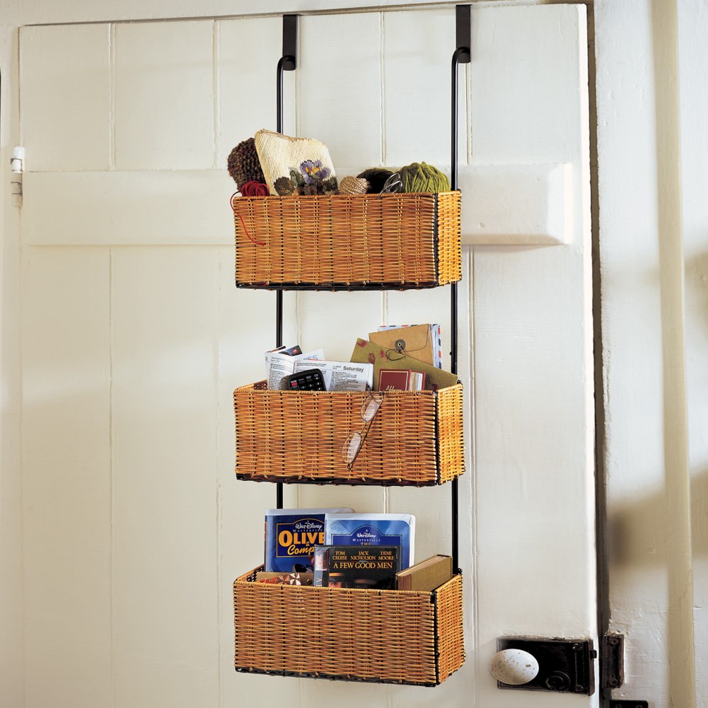Over the Door Rack with 3 Baskets | Collections Etc.