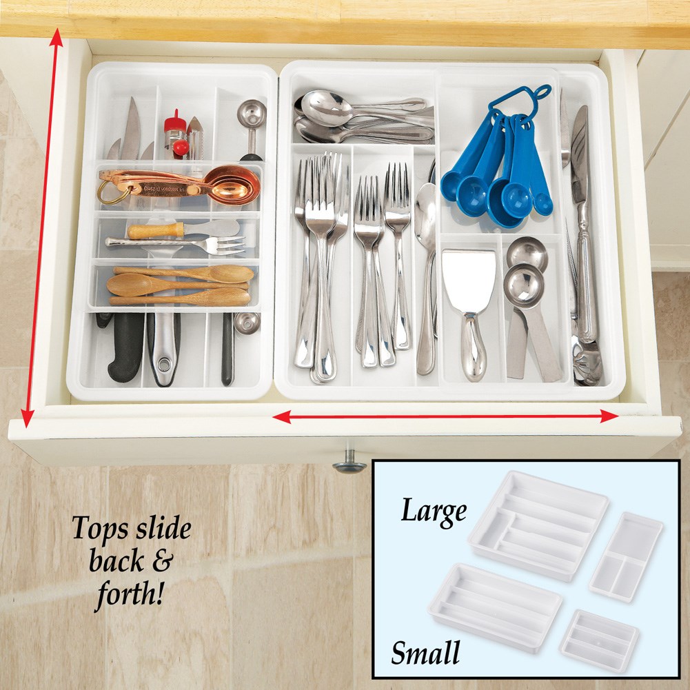 Sliding Drawer Organizers - 2pc | Collections Etc.