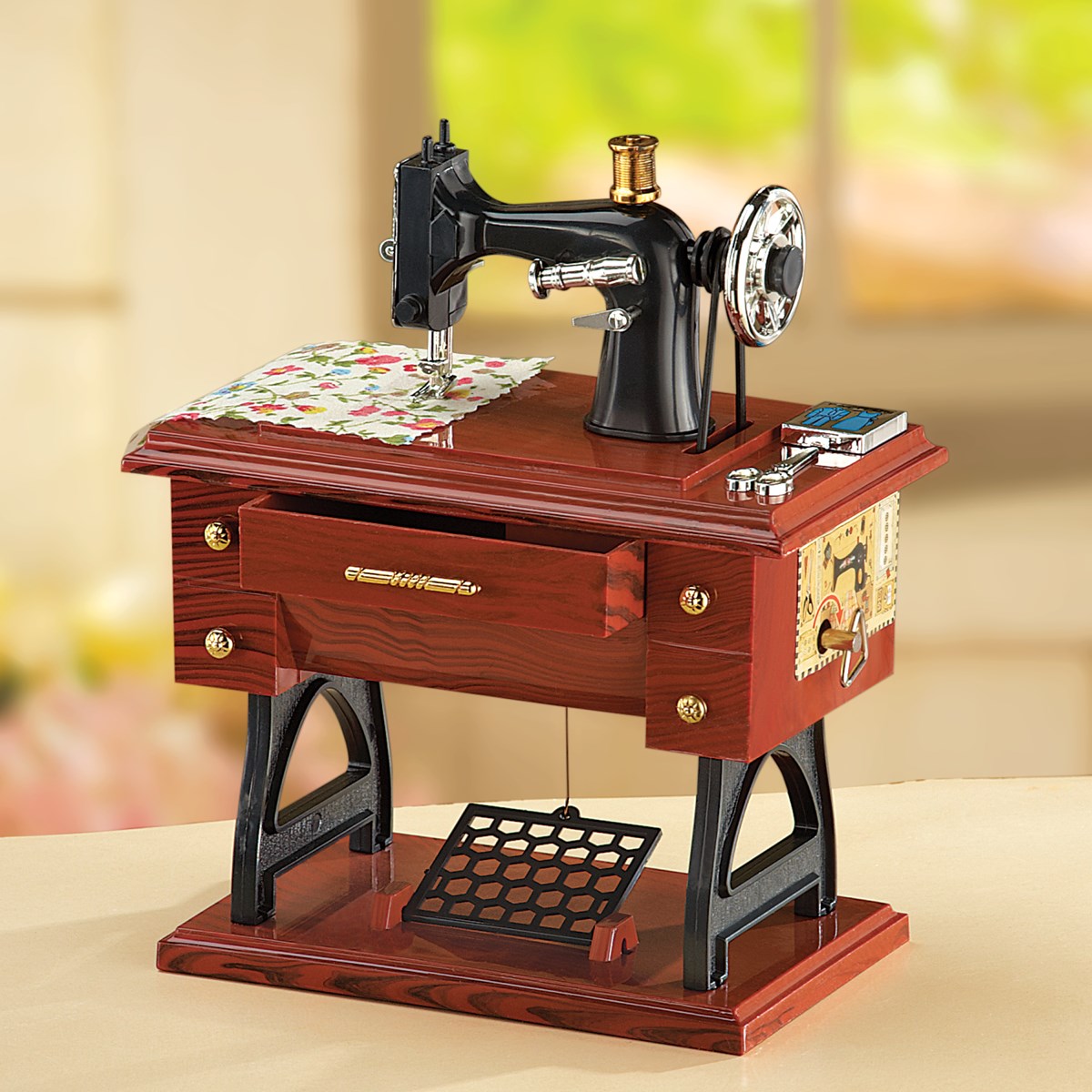 Antique Sewing Machine Music Box | Collections Etc.