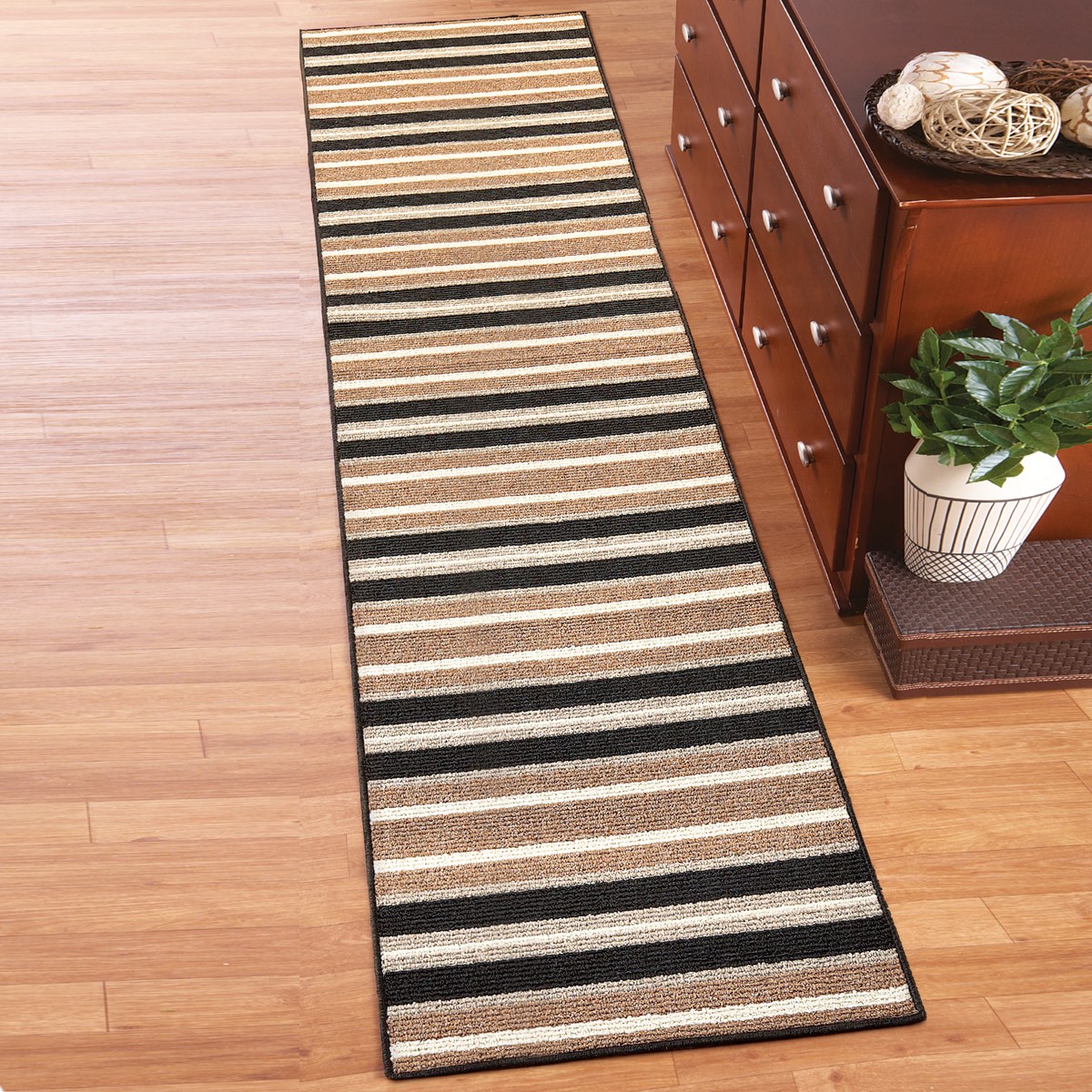 Extra Wide Striped Runner | Collections Etc.