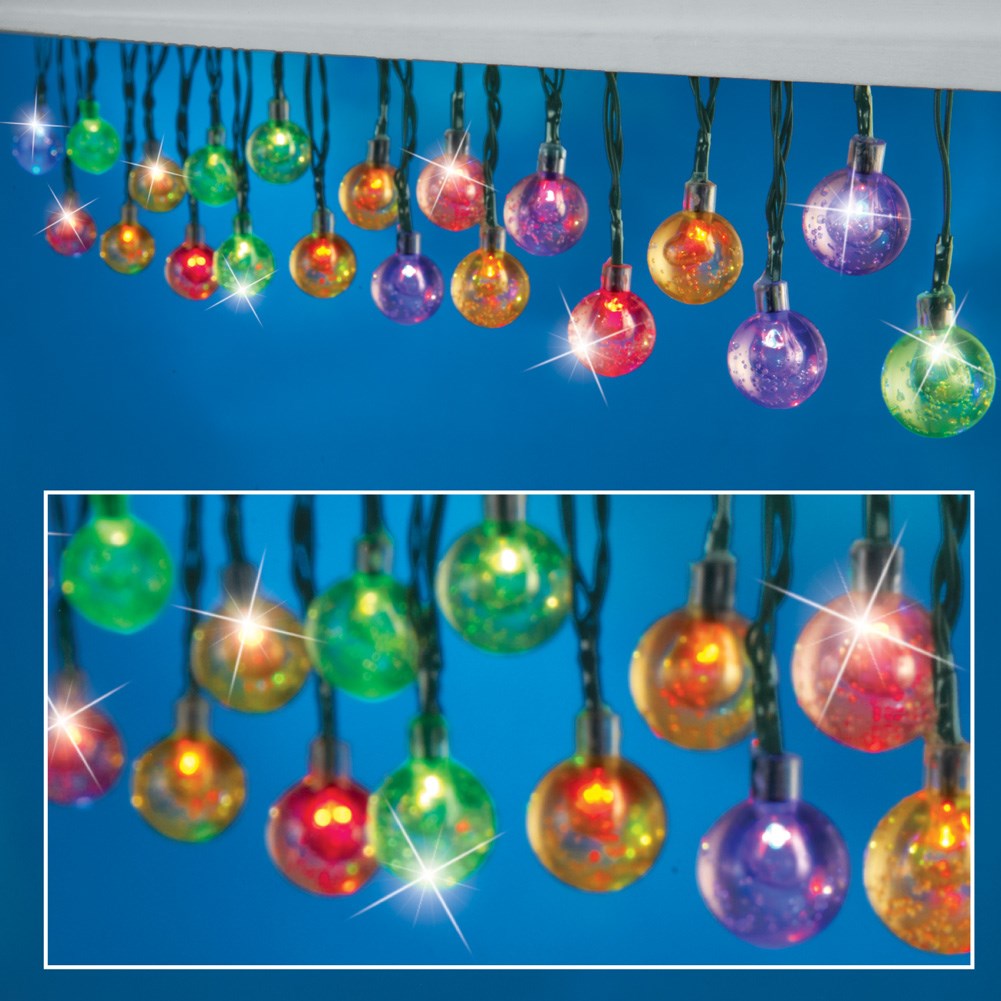 Solar Color Changing Bubble String Light | Collections Etc.