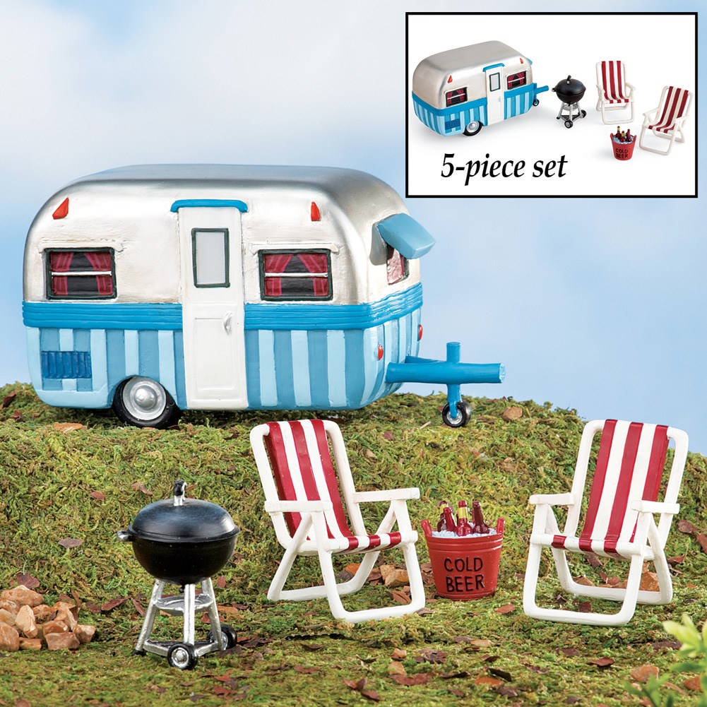Miniature Camping Scene - 5pc | Collections Etc.