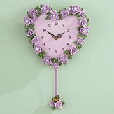 Antique Victorian Rose Pendulum Clock | Collections Etc.