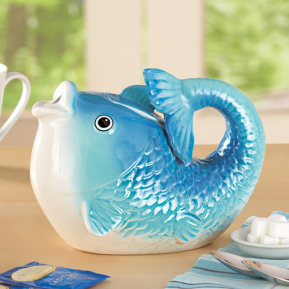Blue Fish Teapot | Collections Etc.
