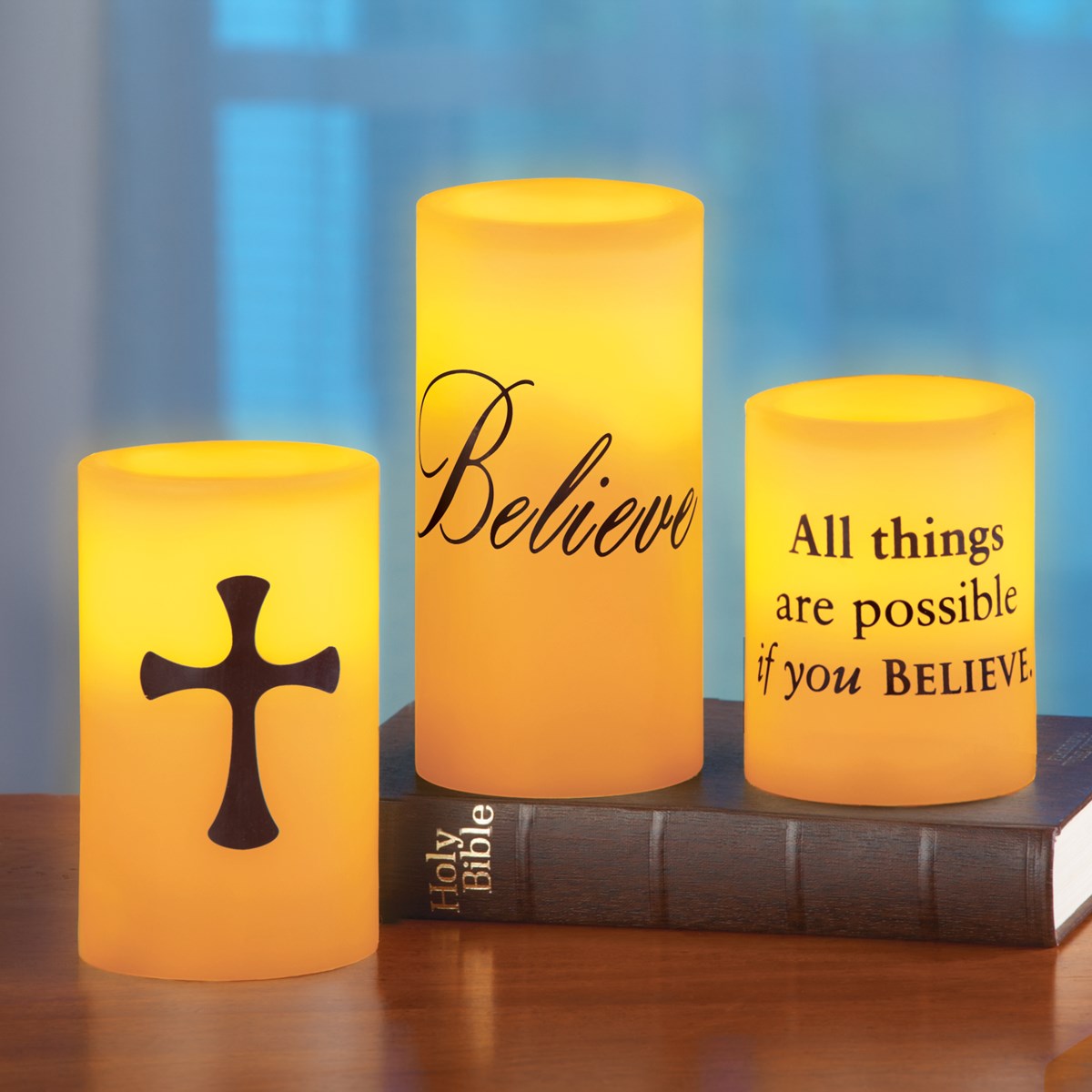 LED Spiritual Candles - Set of 3 | Collections Etc.