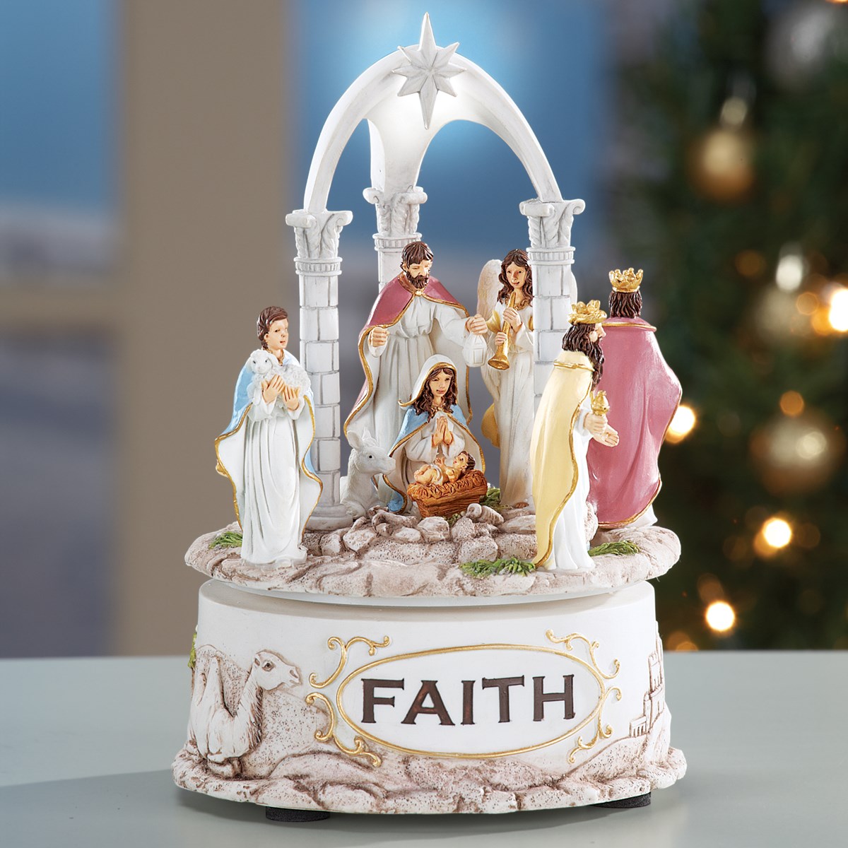 Lighted Musical Nativity Scene Decoration | Collections Etc.