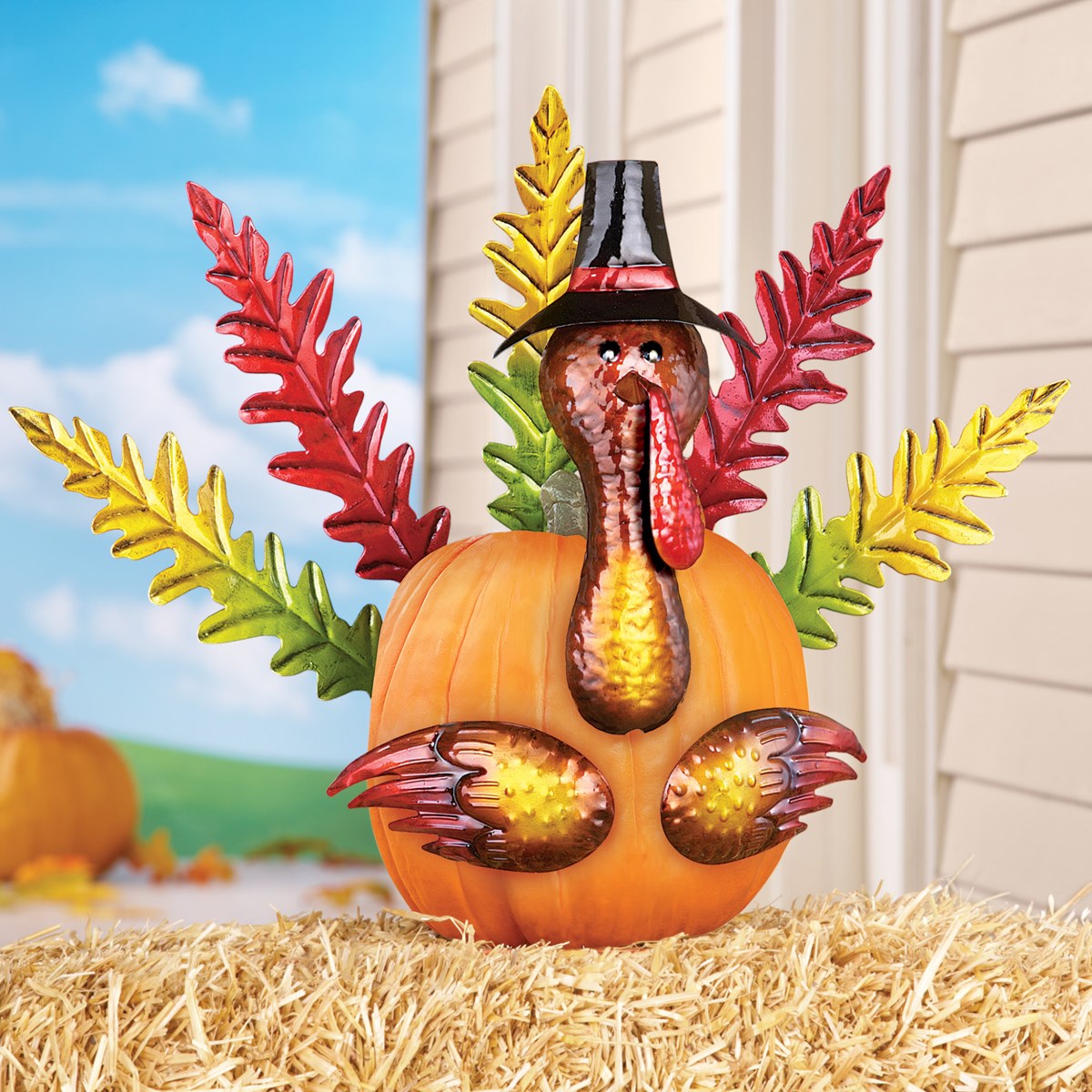 Turkey Pumpkin Poke-in Set | Collections Etc.