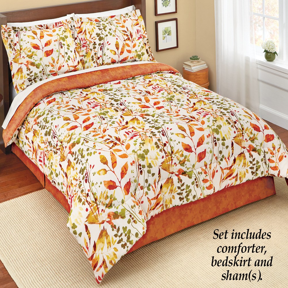 Autumn Willow Trees Comforter Set | Collections Etc.