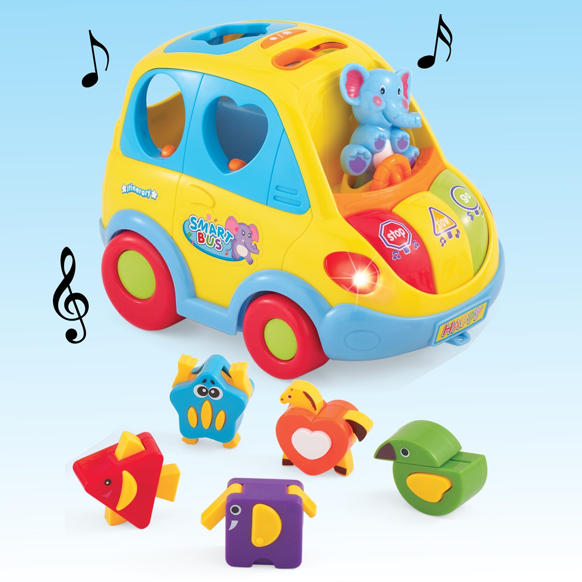 Educational Interactive Bus Baby Toy | Collections Etc.