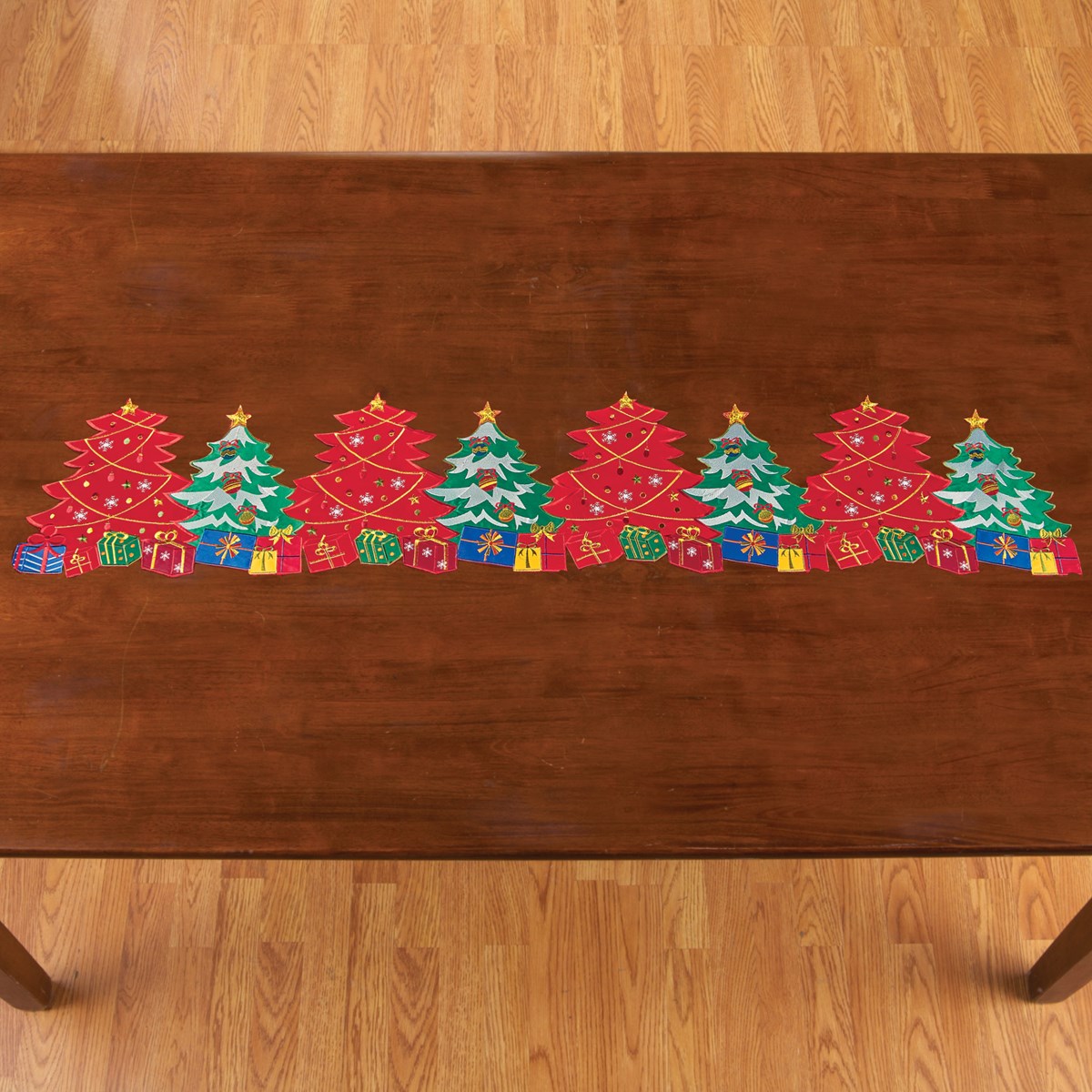 Christmas Tree Festive Table Linens | Collections Etc.