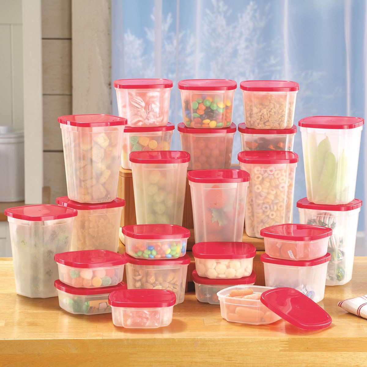 Rotating Food Storage Container System - 49PC | Collections Etc.