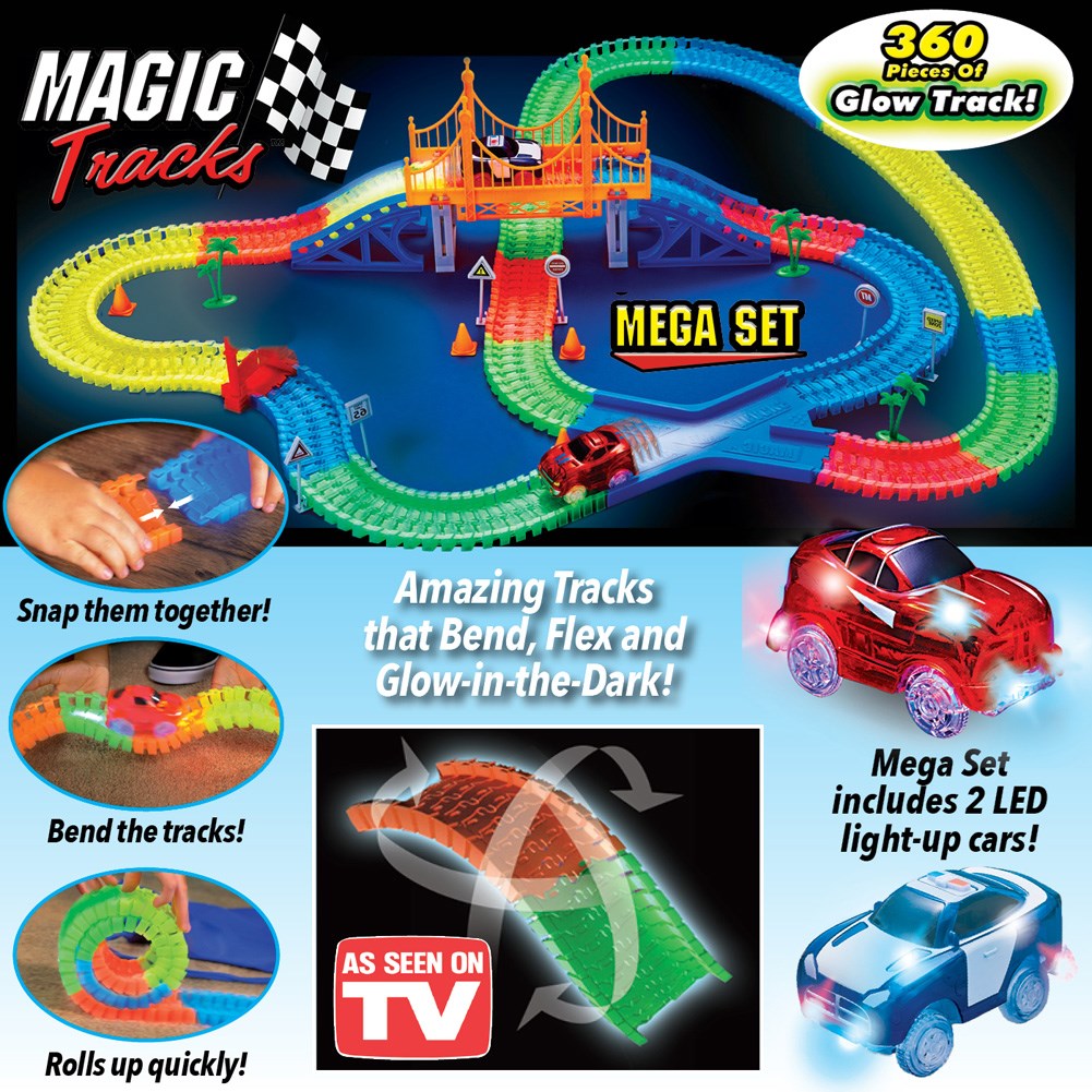 Magic Tracks LED Racetrack Mega Set | Collections Etc.
