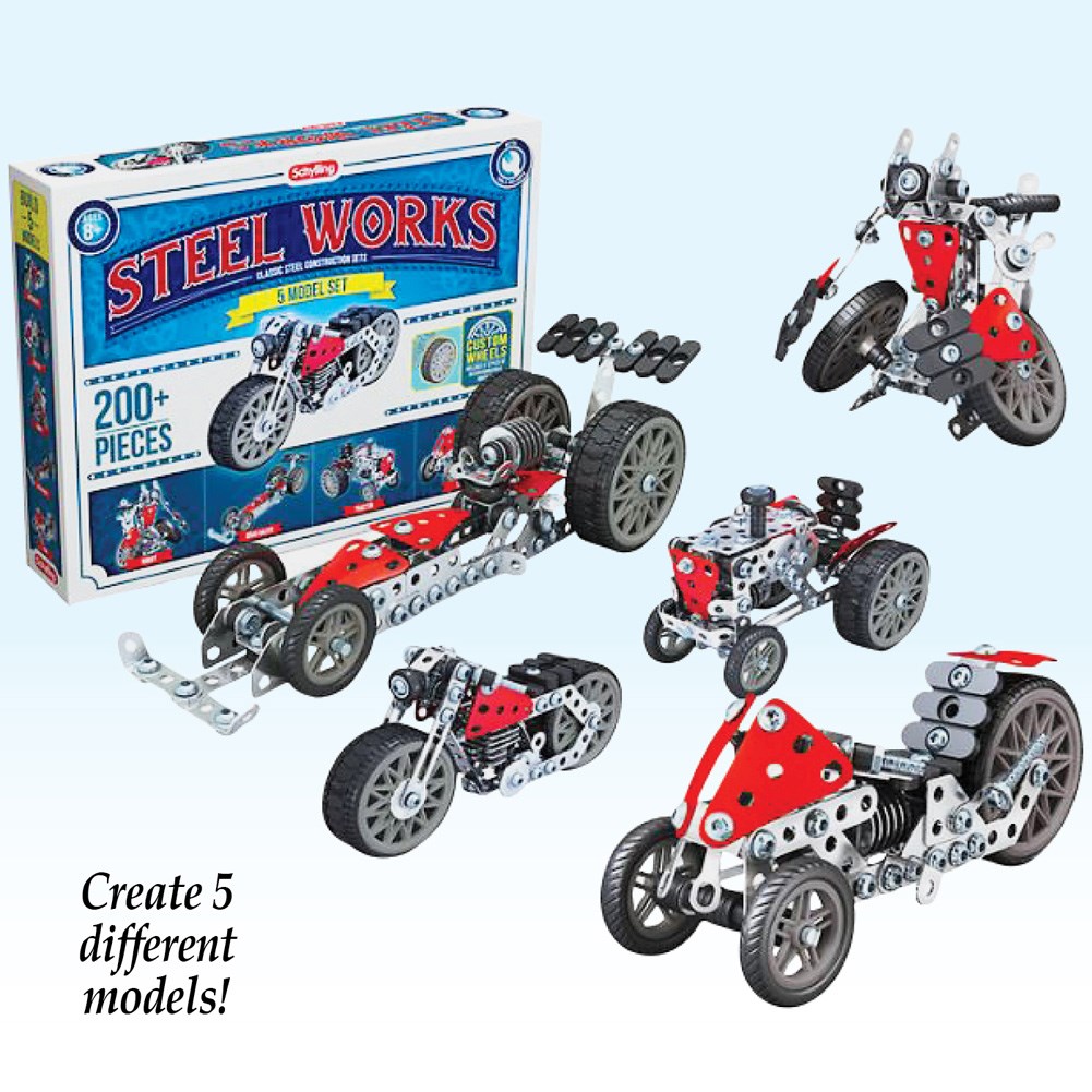 Steel Works Toy Car Building Model Set | Collections Etc.