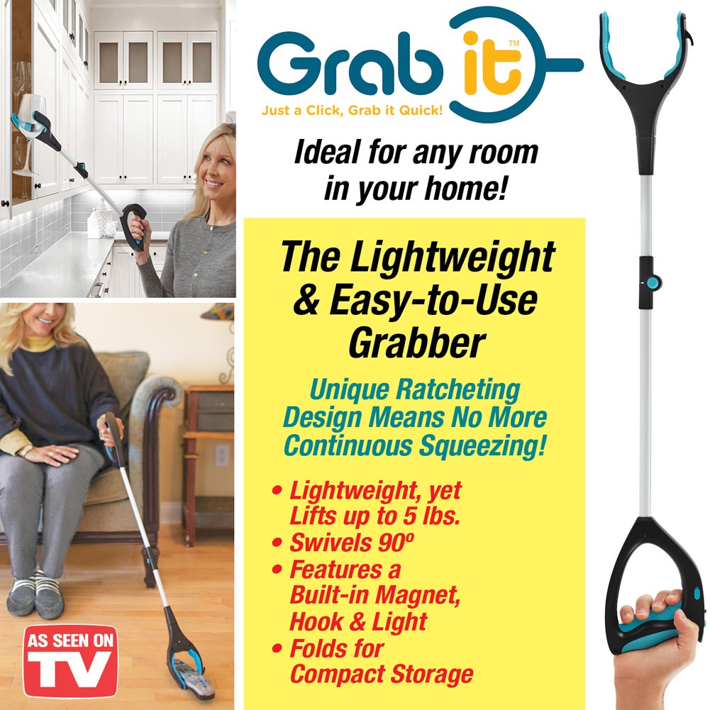 Grab it Lightweight Grabber with Magnet and Light | Collections Etc.