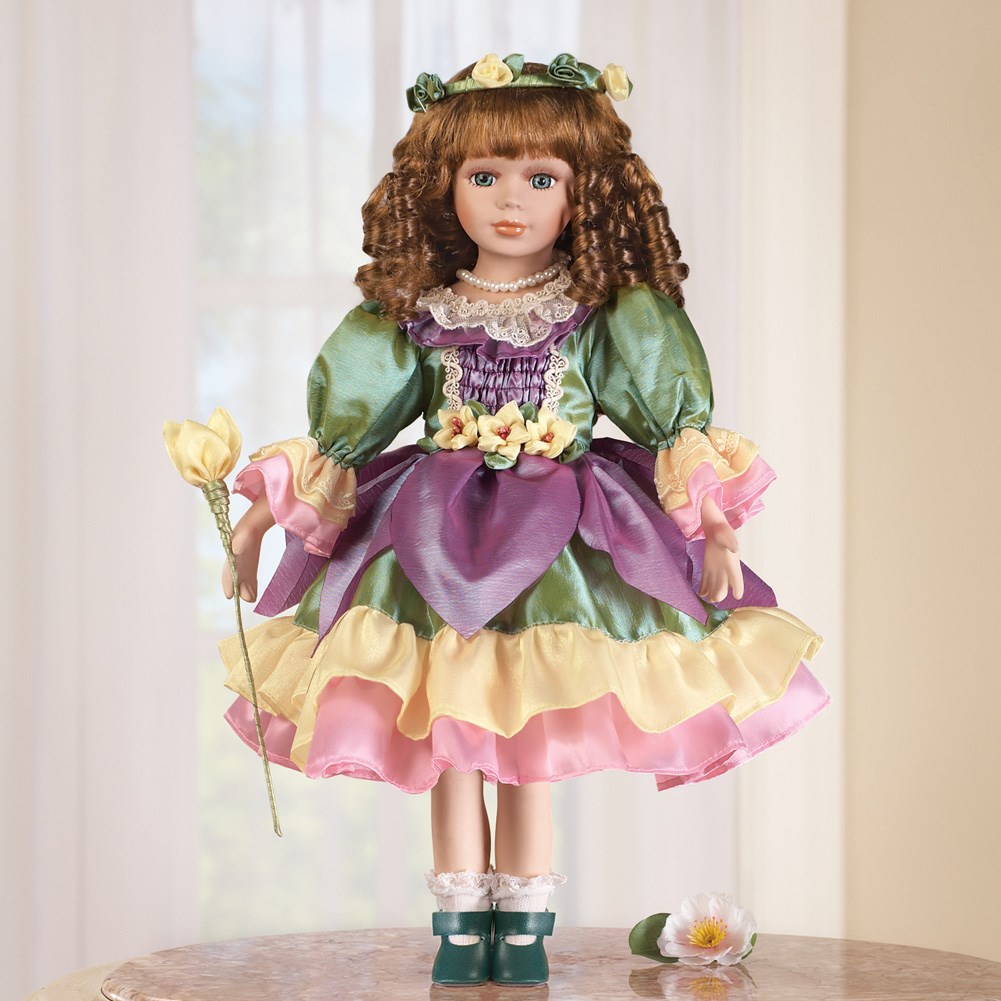 Blossom Spring Porcelain Collectible Doll | Collections Etc.