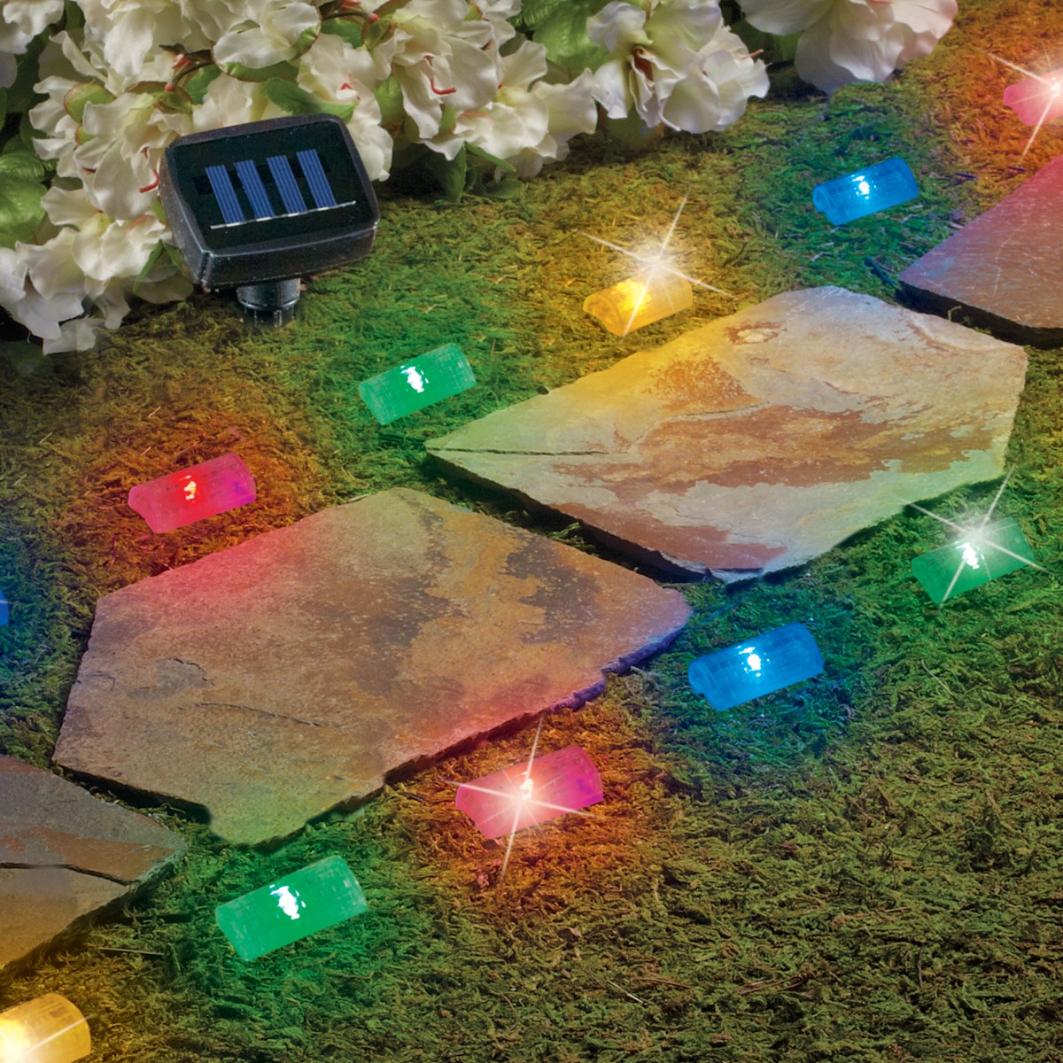 Multi-Color Solar Path Block Lights Set | Collections Etc.