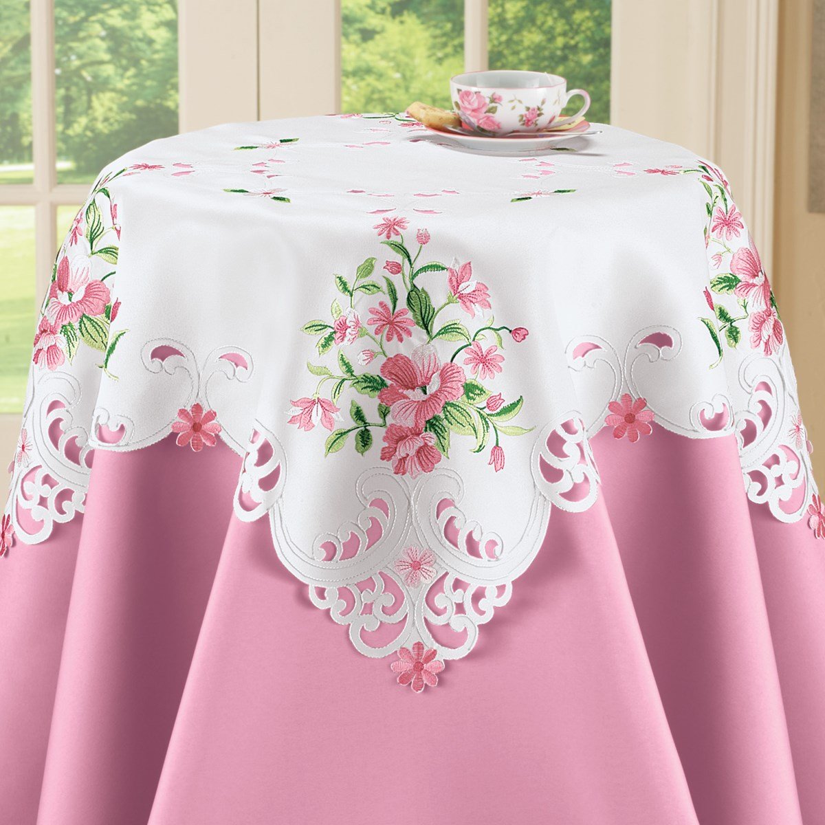 Wildflower Garden Floral Table Linens | Collections Etc.