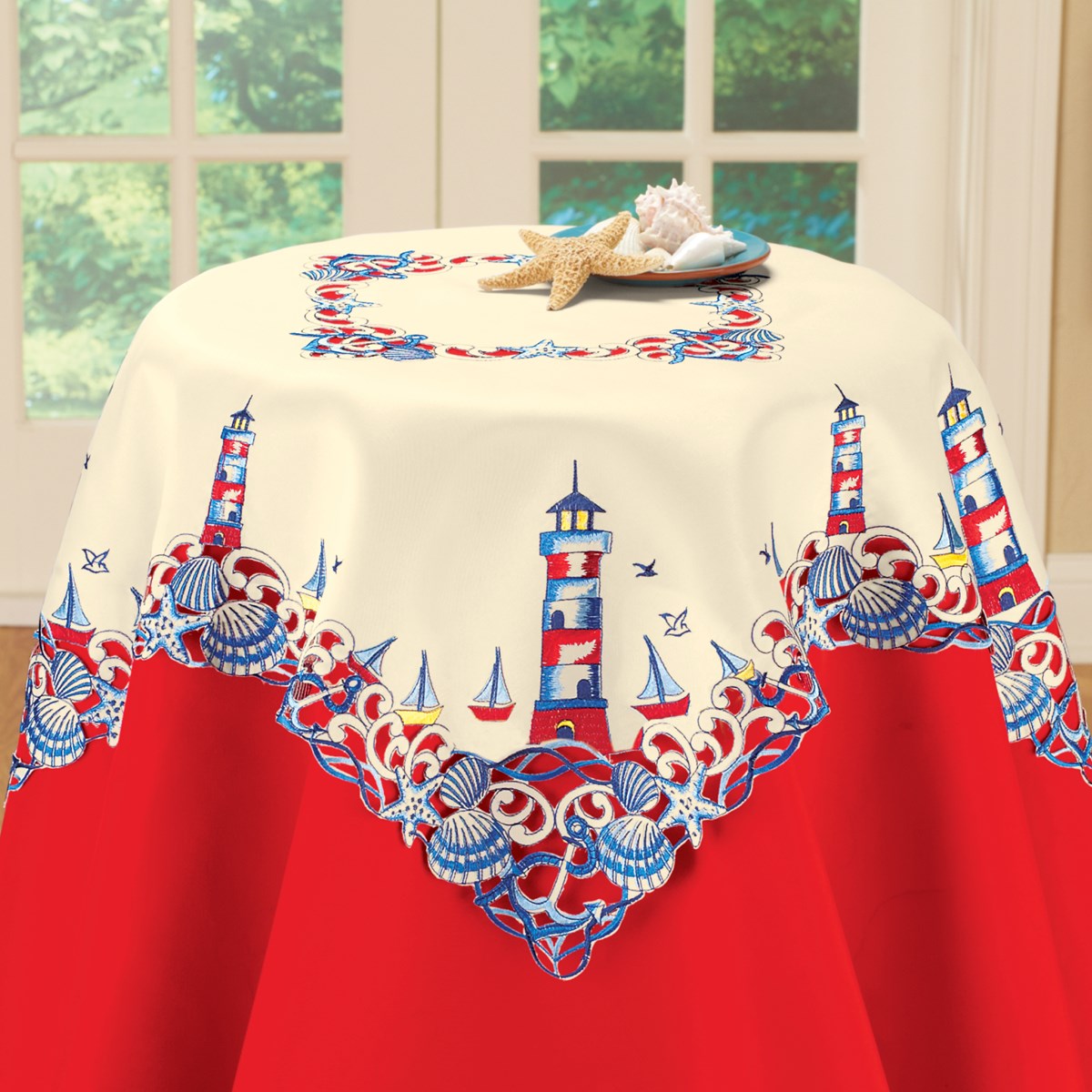 Coastal Lighthouse Decorative Table Linens | Collections Etc.