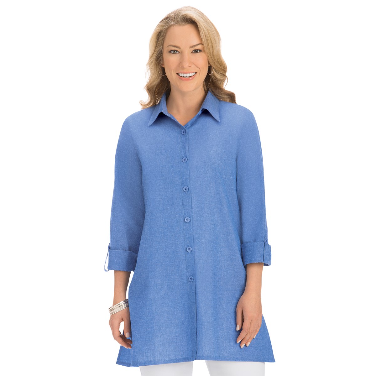 A-Line Button Down Tunic | Collections Etc.