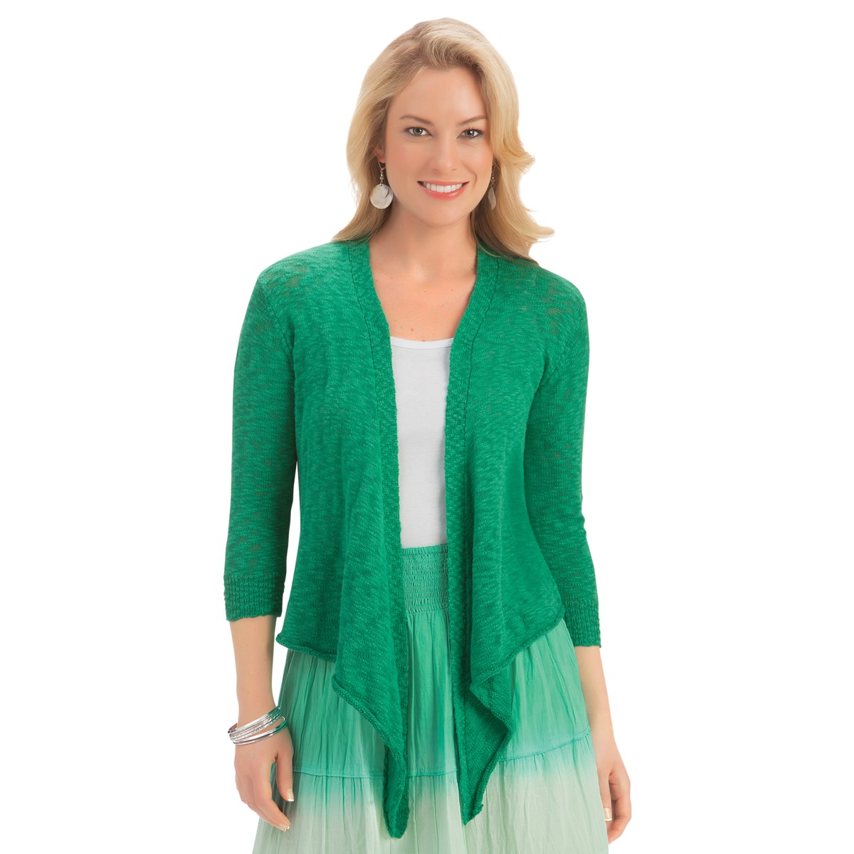 Open Front Cascade Cardigan | Collections Etc.