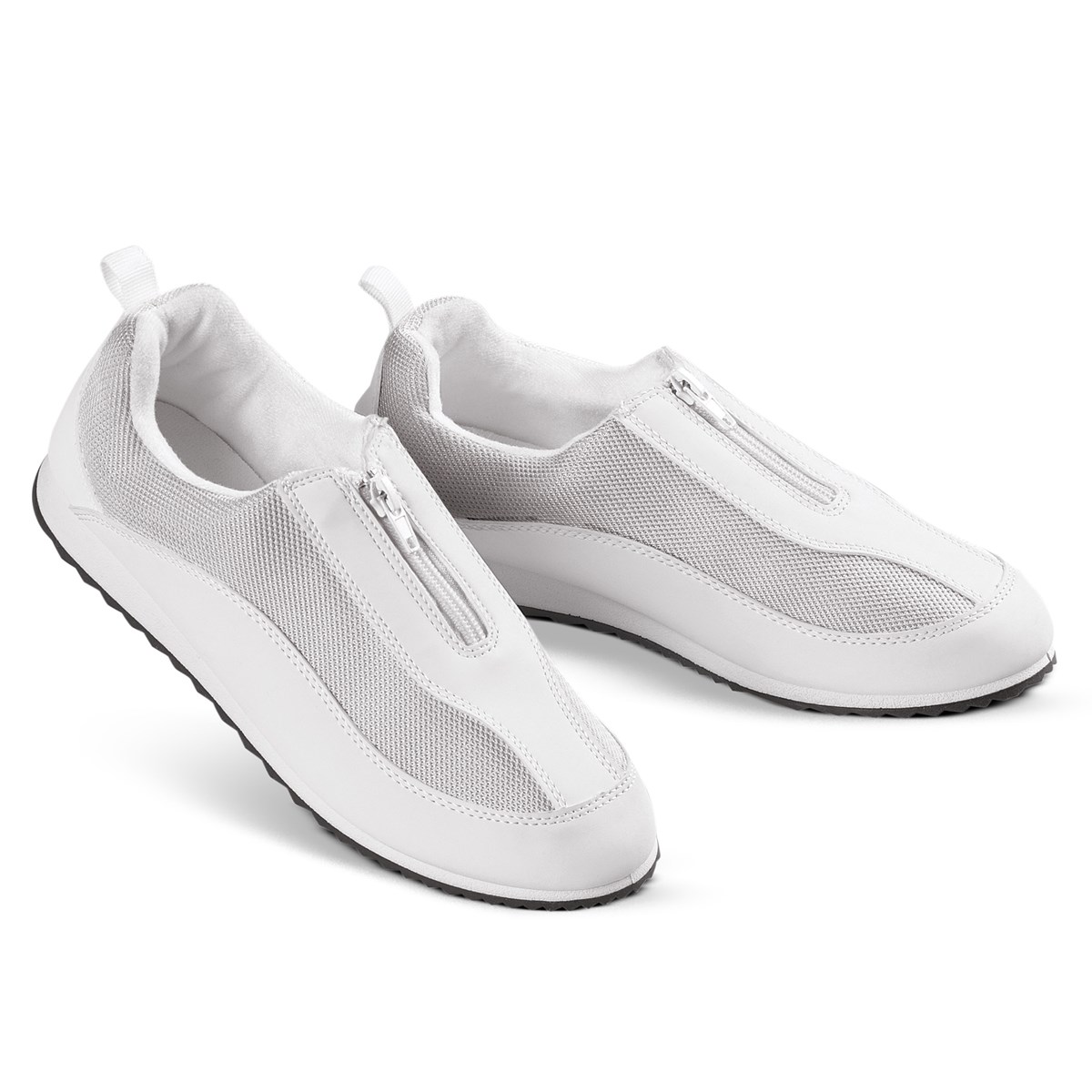 Breathable Zip Front Active Walking Shoe | Collections Etc.