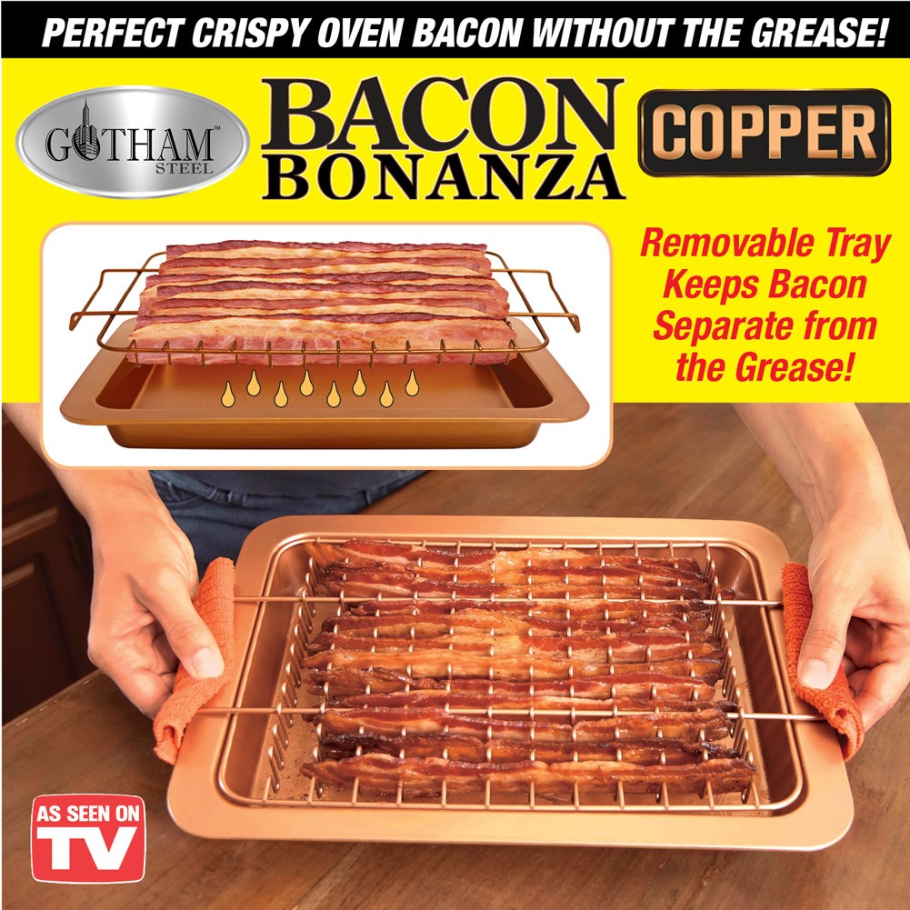 Bacon Bonanza Copper Pan by Gotham Steel | Collections Etc.