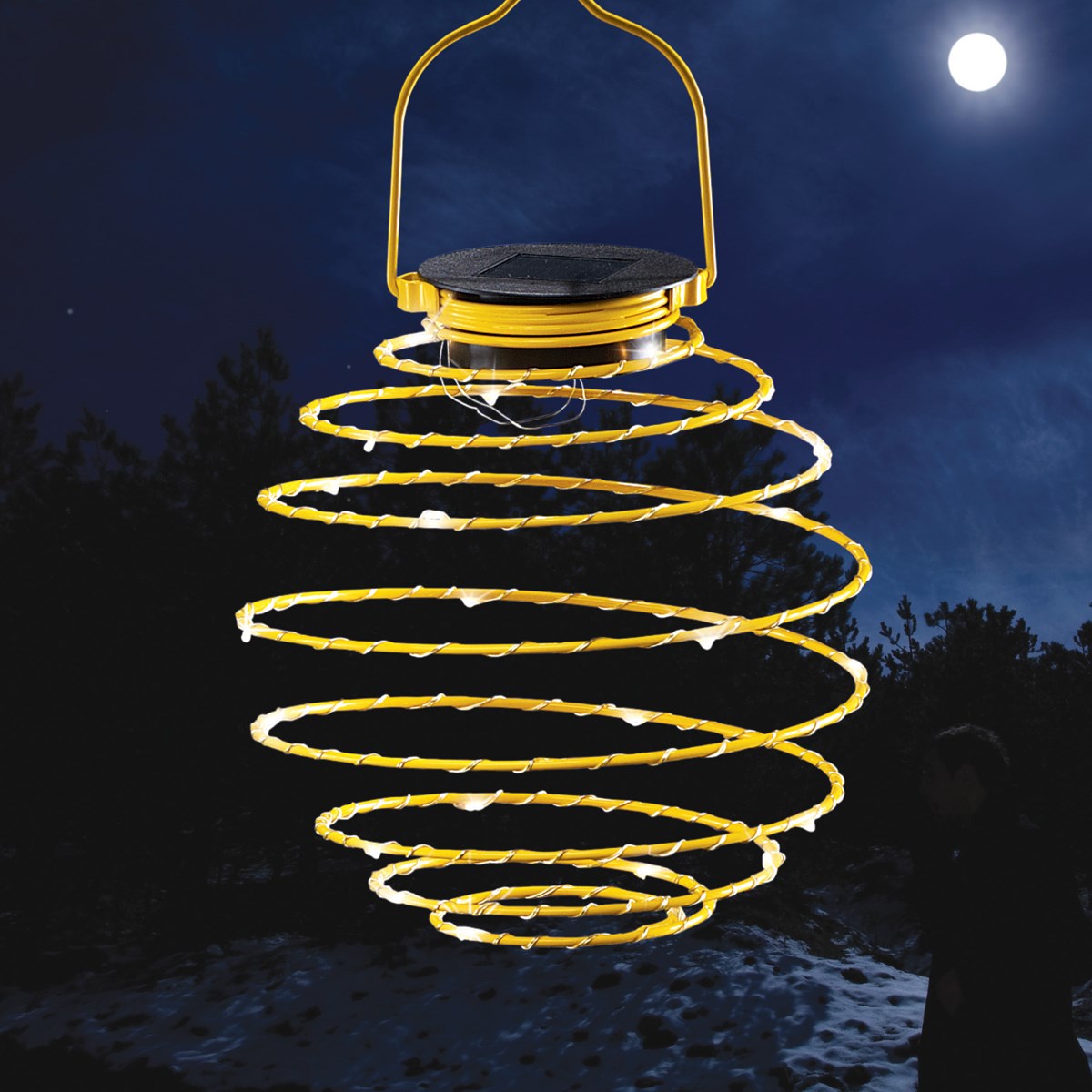 Spiral Coil Spring Solar Garden Lantern | Collections Etc.