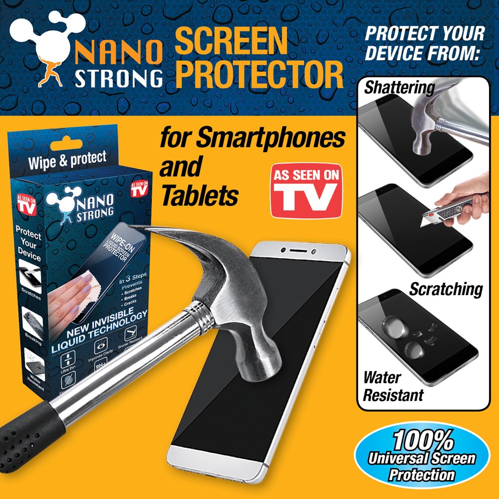 Nano Strong Durable Liquid Phone Screen Protector | Collections Etc.