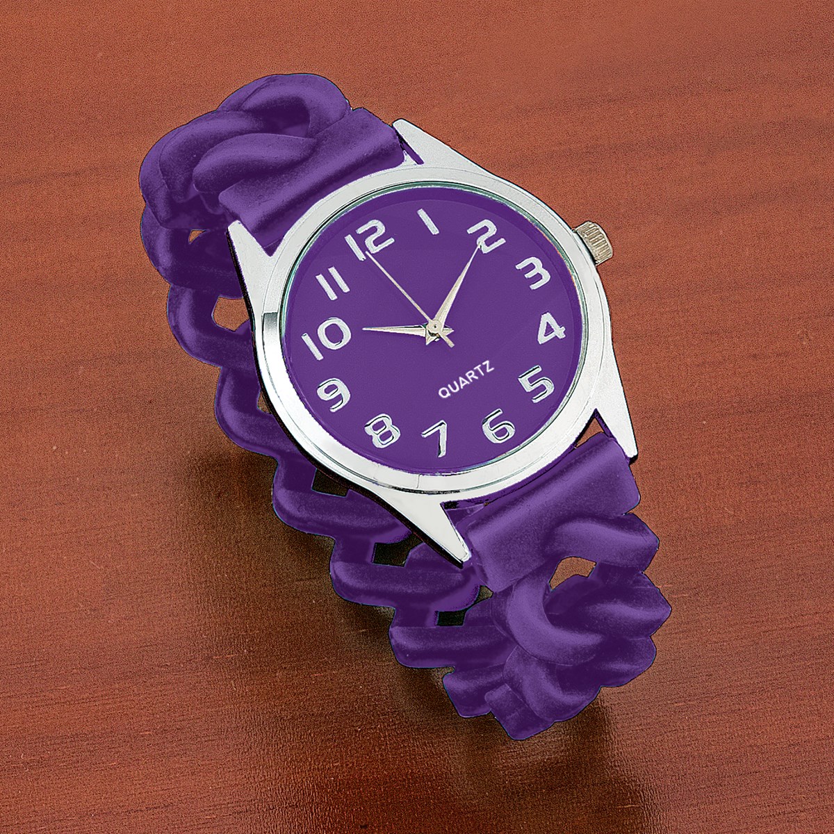 Easy To Read Silicone Stretch Band Watch | Collections Etc.