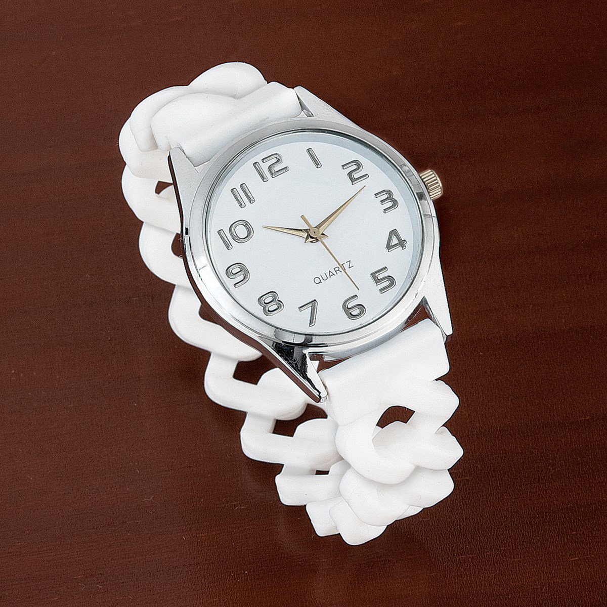 Easy To Read Silicone Stretch Band Watch | Collections Etc.