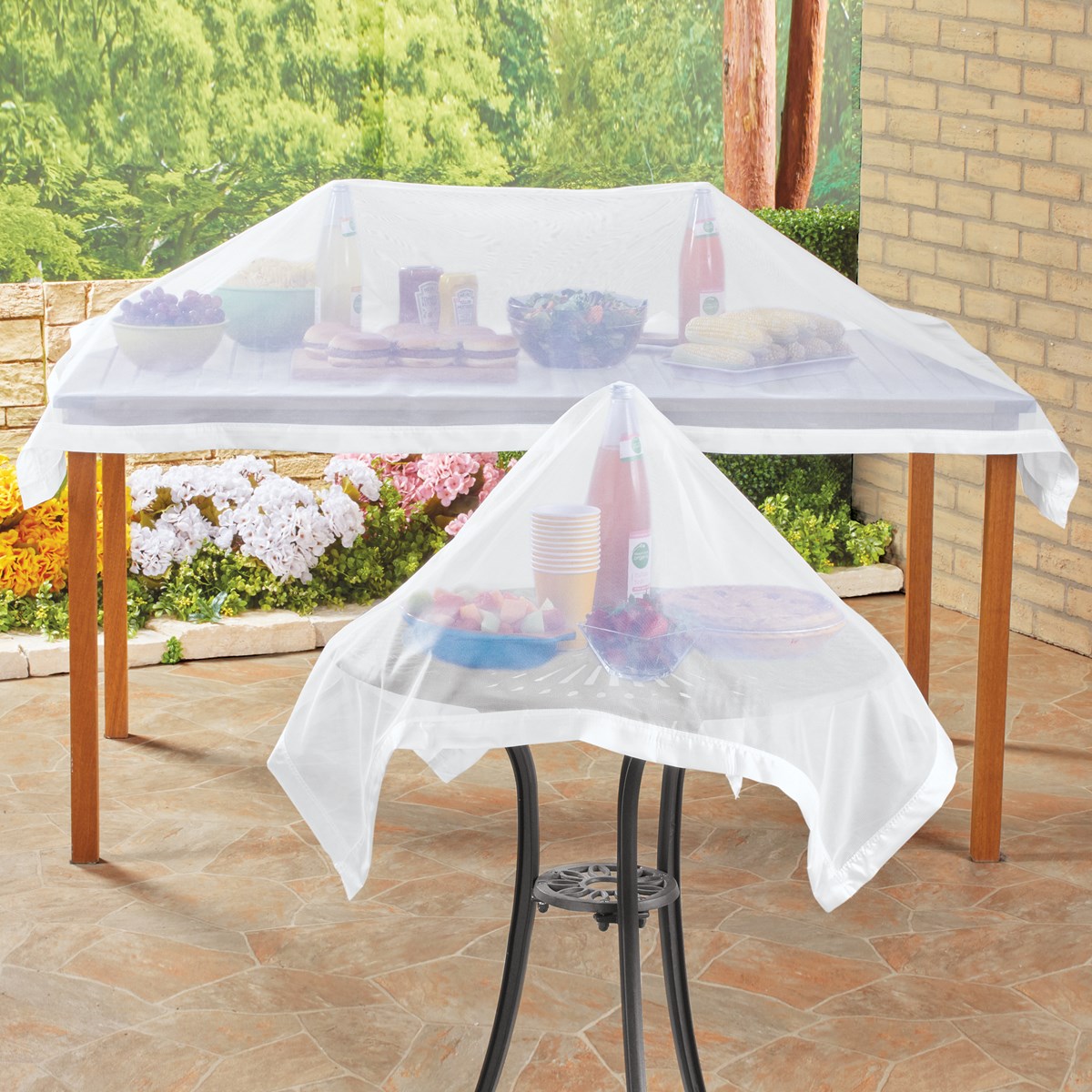 Set of 2 Mesh Picnic Food Table Covers | Collections Etc.