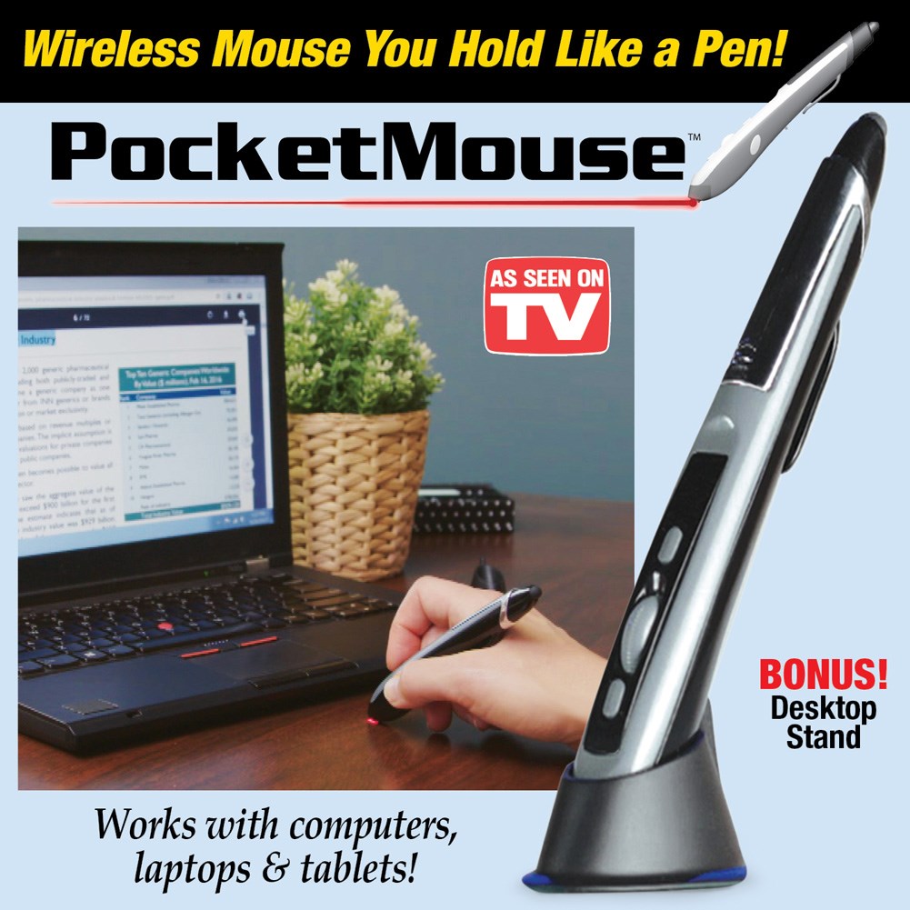 Pocket Mouse - Wireless Computer and Tablet Mouse | Collections Etc.