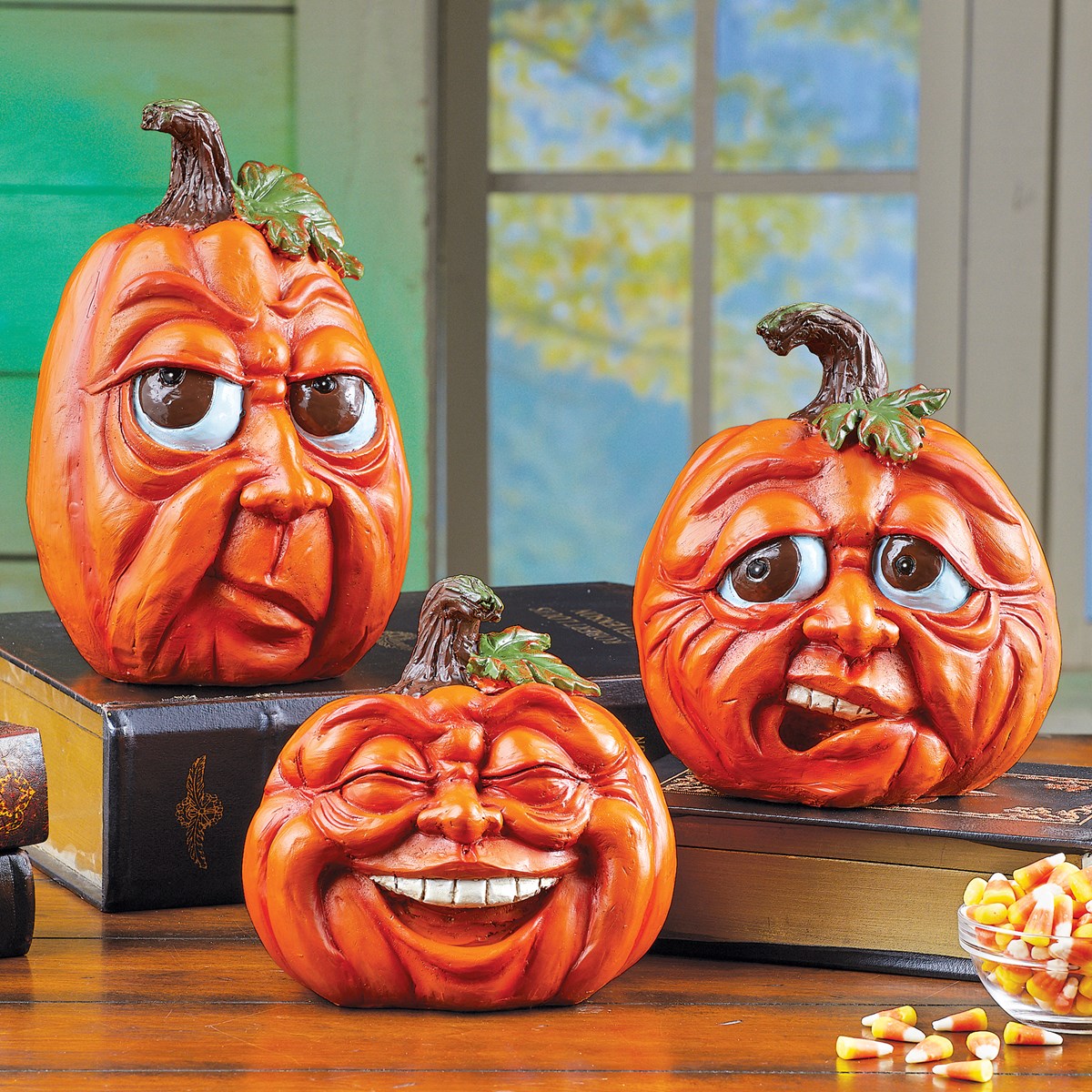 Expressive Pumpkins Fall Tabletop Decor | Collections Etc.